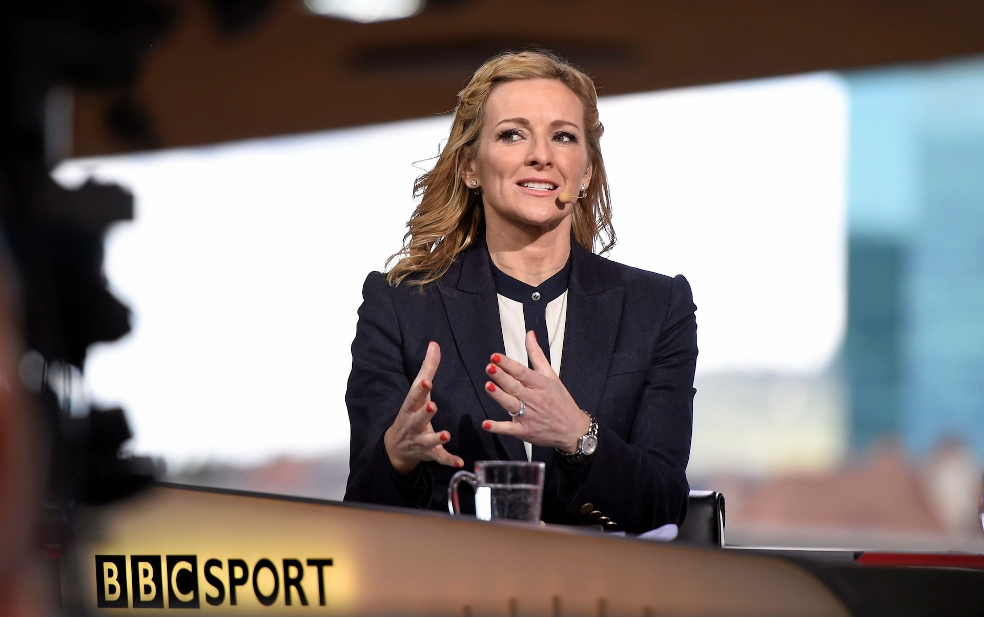 GABBY LOGAN DEFENDS BBC’S ‘WORK FROM HOME’ WORLD CUP COVERAGE