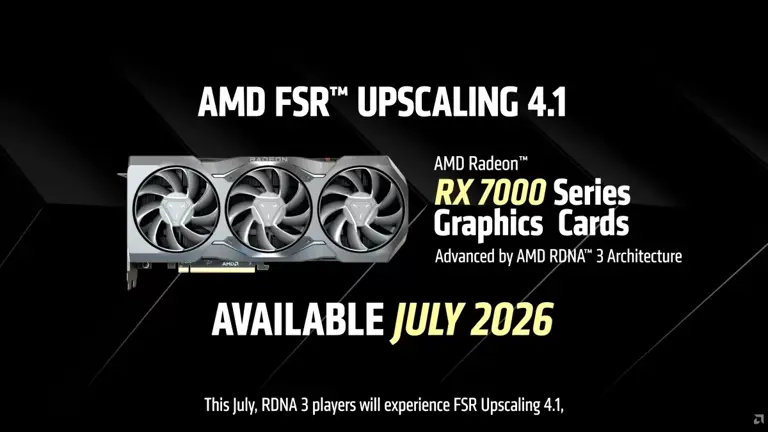 FSR upscaling 4.1 coming to AMD RDNA 3 Radeon RX 7000 series GPUs in July
