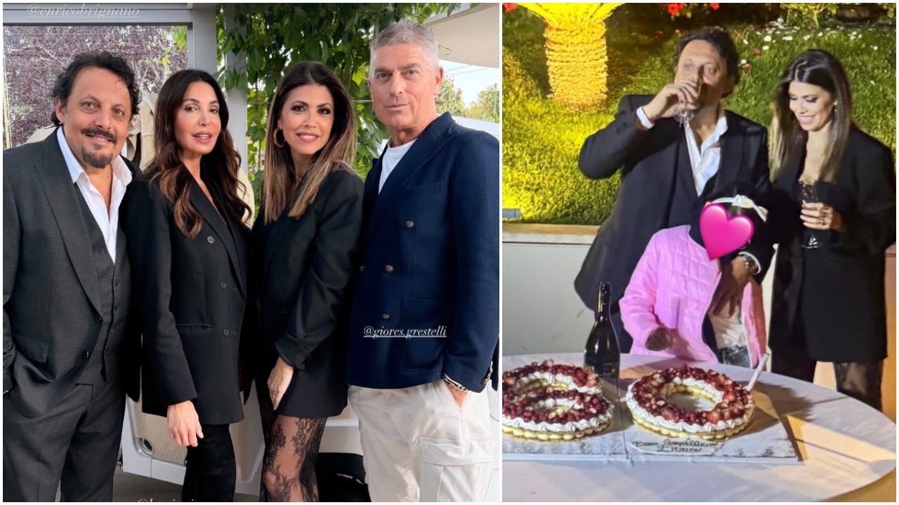 Enrico Brignano, super festa per i 60 anni: la torta a sorpresa, la ...