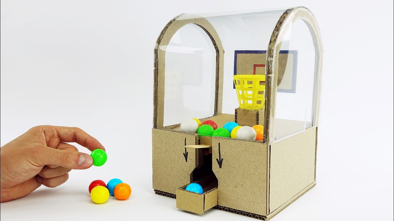 DIY best ever toy slam dunk double bubble mini gumball machine