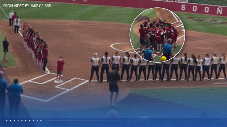 Fans help boy who started crying while singing national anthem at OU ...