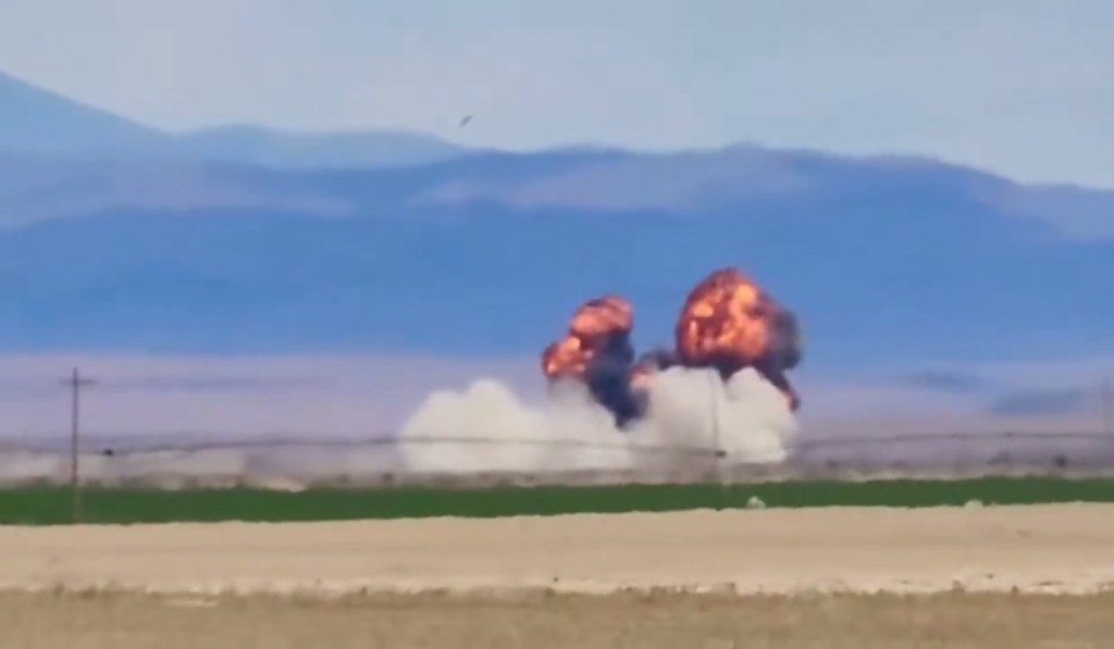 Pilots eject from fighter jets seconds after they crash mid-air during show
