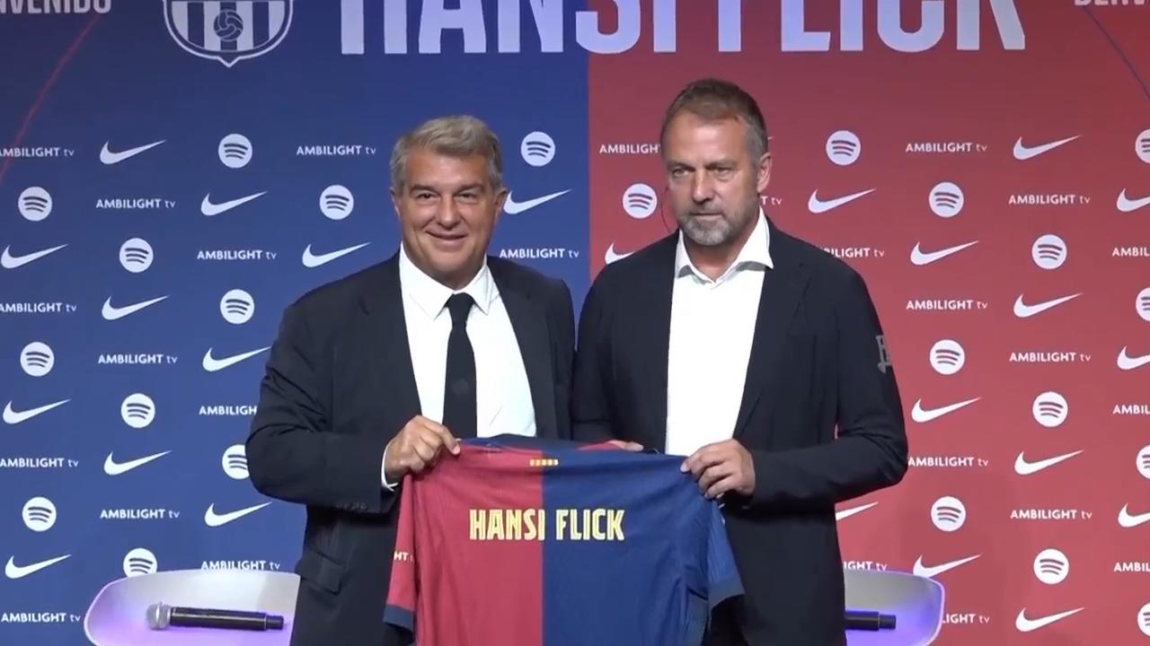 File: Flick signs contract extension keeping him at Barcelona at least ...