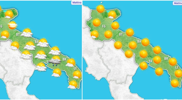 Meteo Puglia, addio al fresco: ecco quando torna il sole su tutta la ...