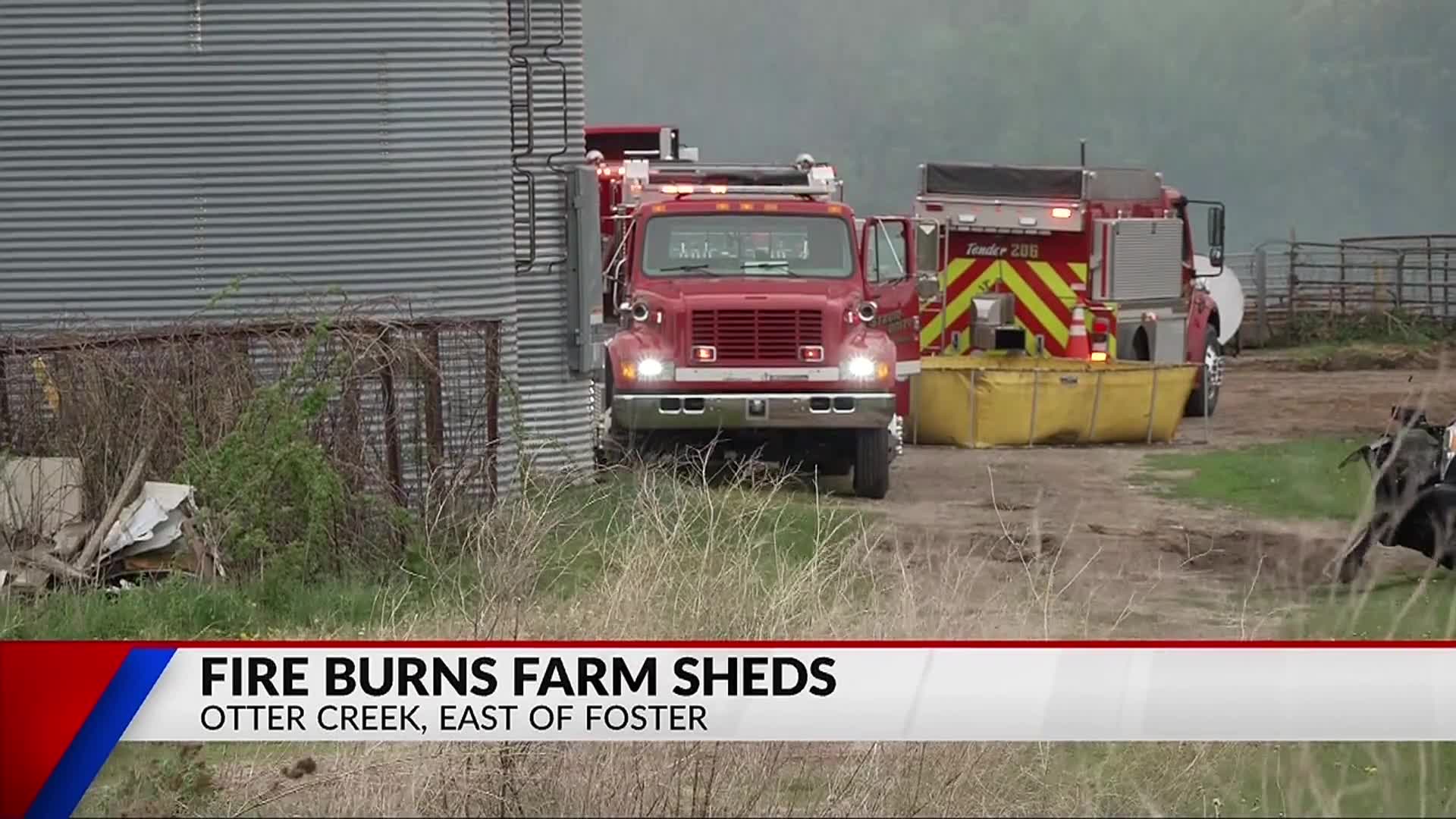 Large fire burned multiple structures in Otter Creek