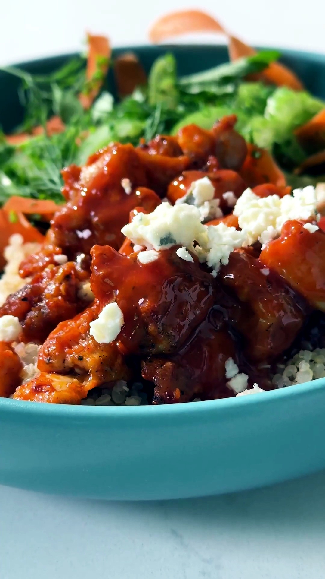 How to make buffalo chicken bowls