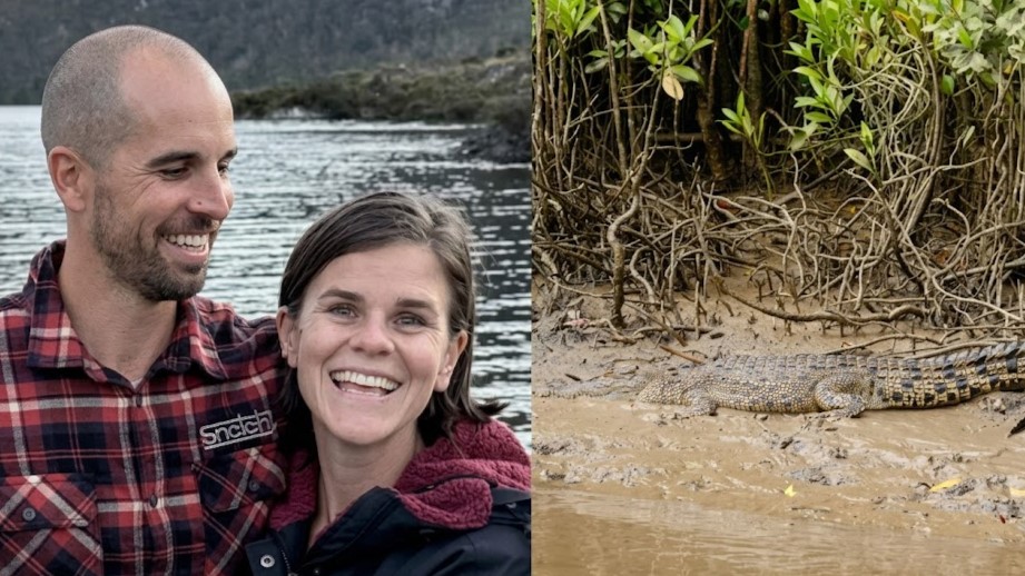 He let go of his wife’s hand - seconds later the crocodile pulled him under