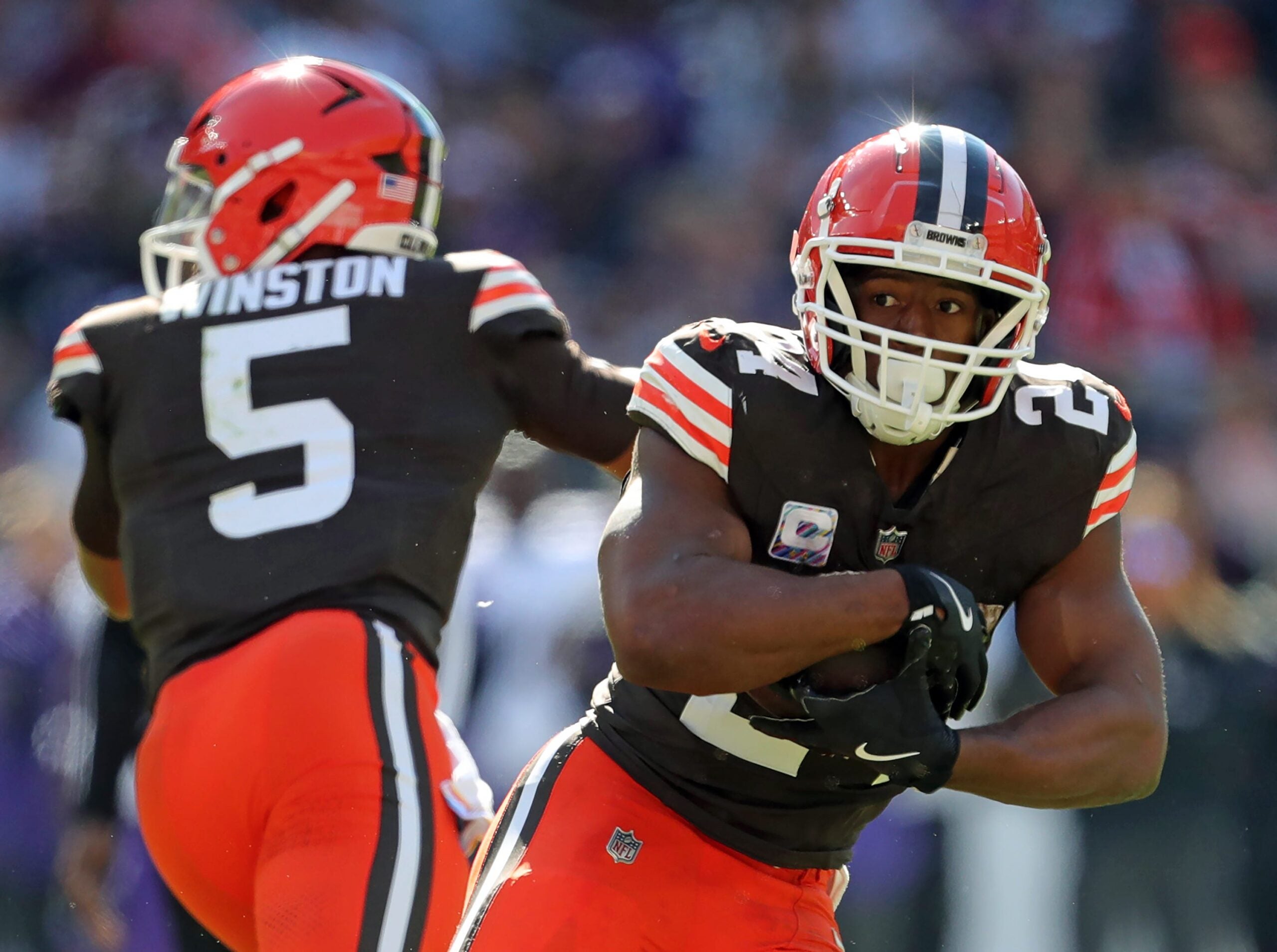 ESPN connected former Cleveland Browns RB Nick Chubb to an intriguing ...
