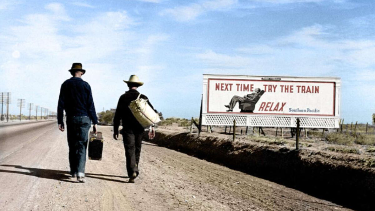 20 colorized images from the Great Depression