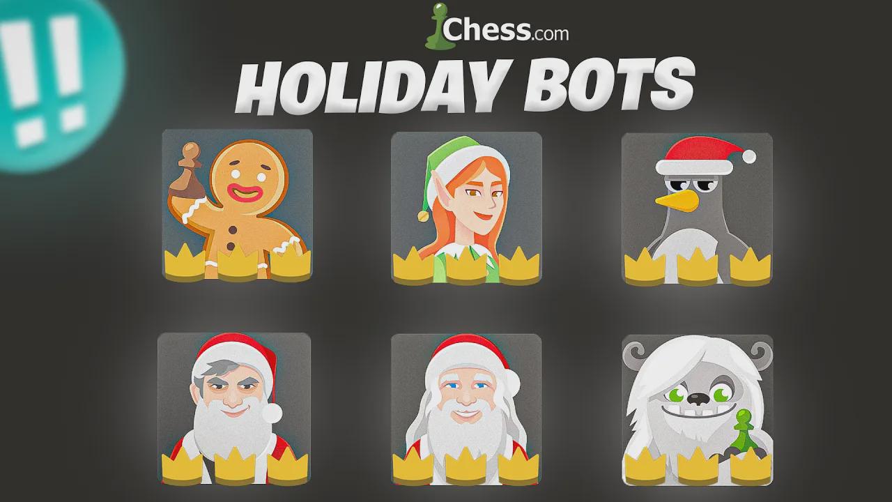 How many holiday Chess.com bots can I beat?