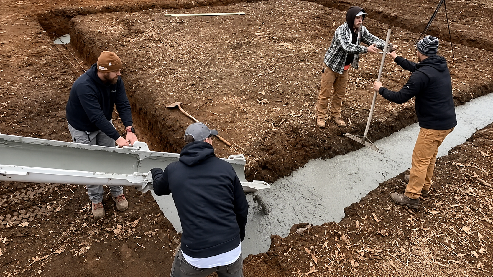 Building a strong concrete foundation