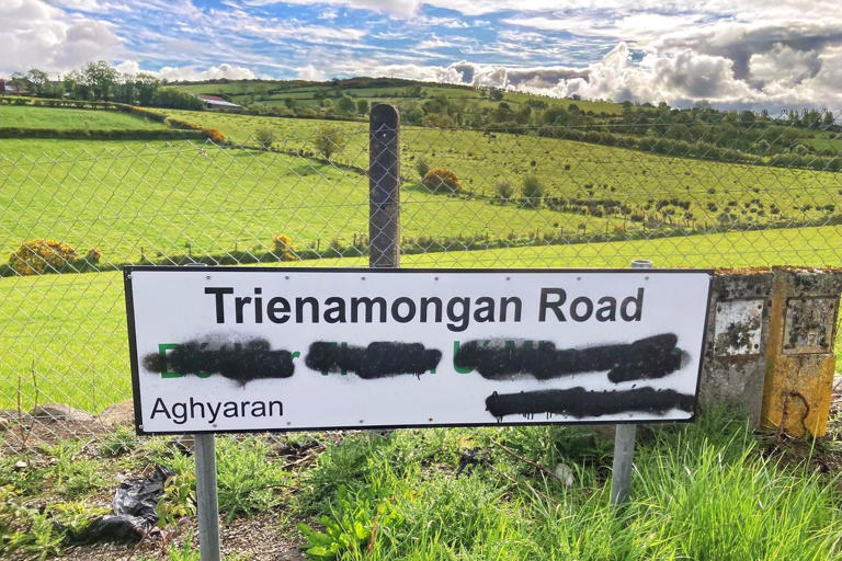 Disappointment and disgust as vandals deface Irish language element of ...