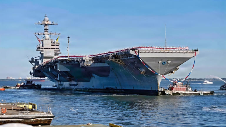 ‘No one knows when she will sail again’: Nuclear aircraft carrier USS ...