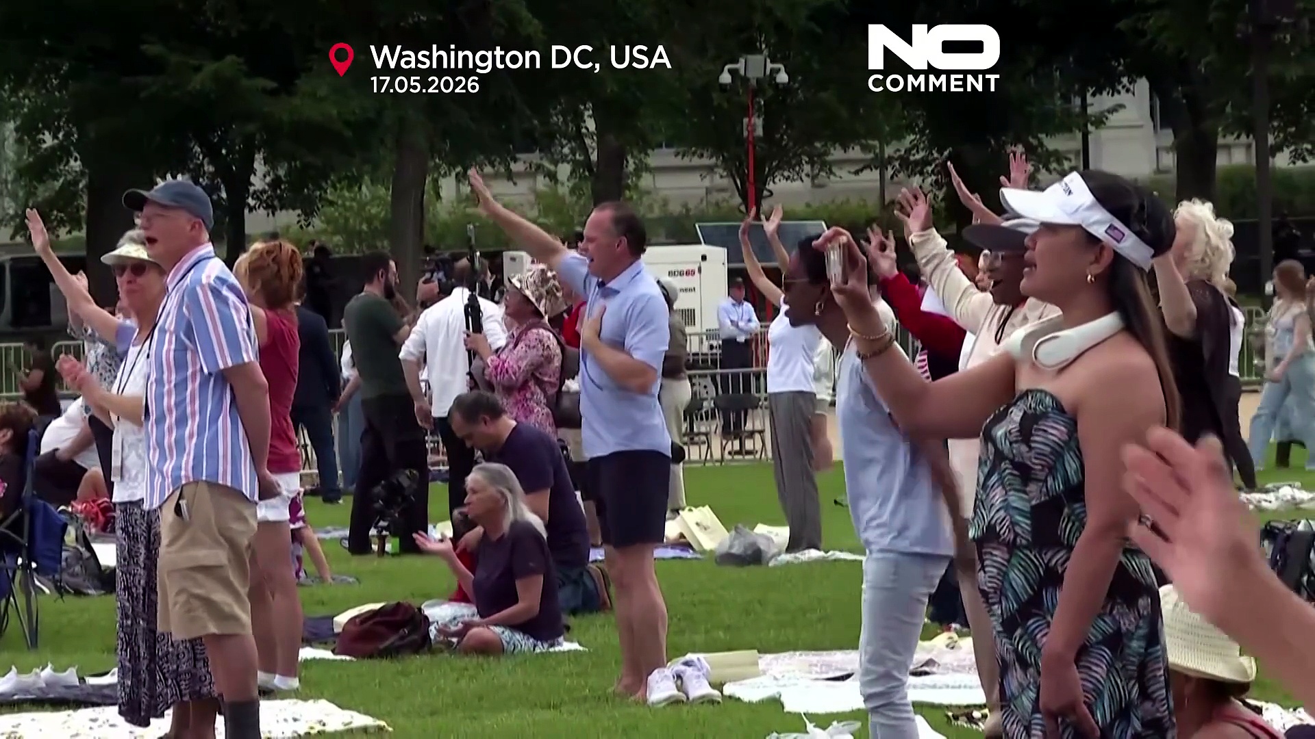 Thousands gather for Trump-backed prayer rally in Washington