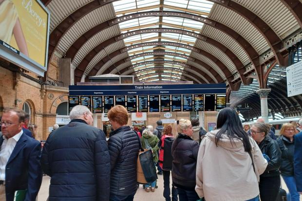 All train lines closed after person hit by train north of York