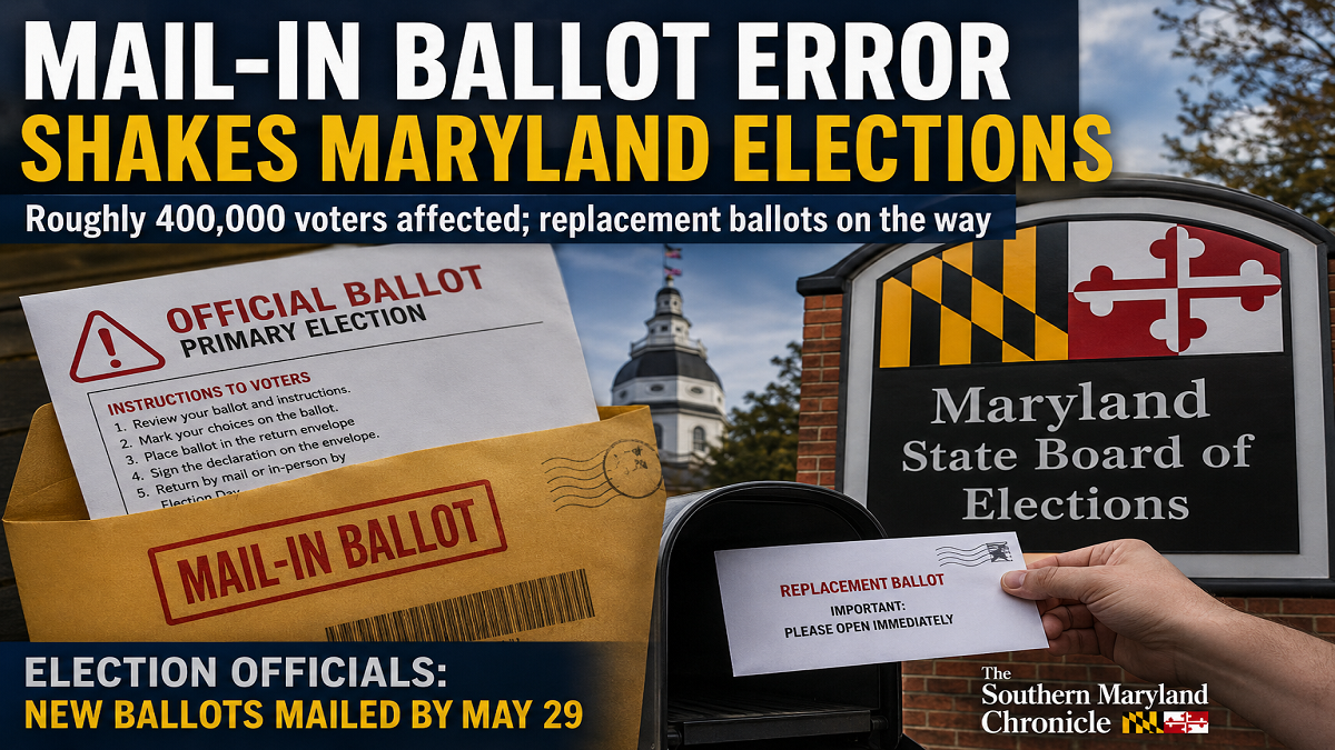 Ballot printing error tests voter confidence in Maryland primary
