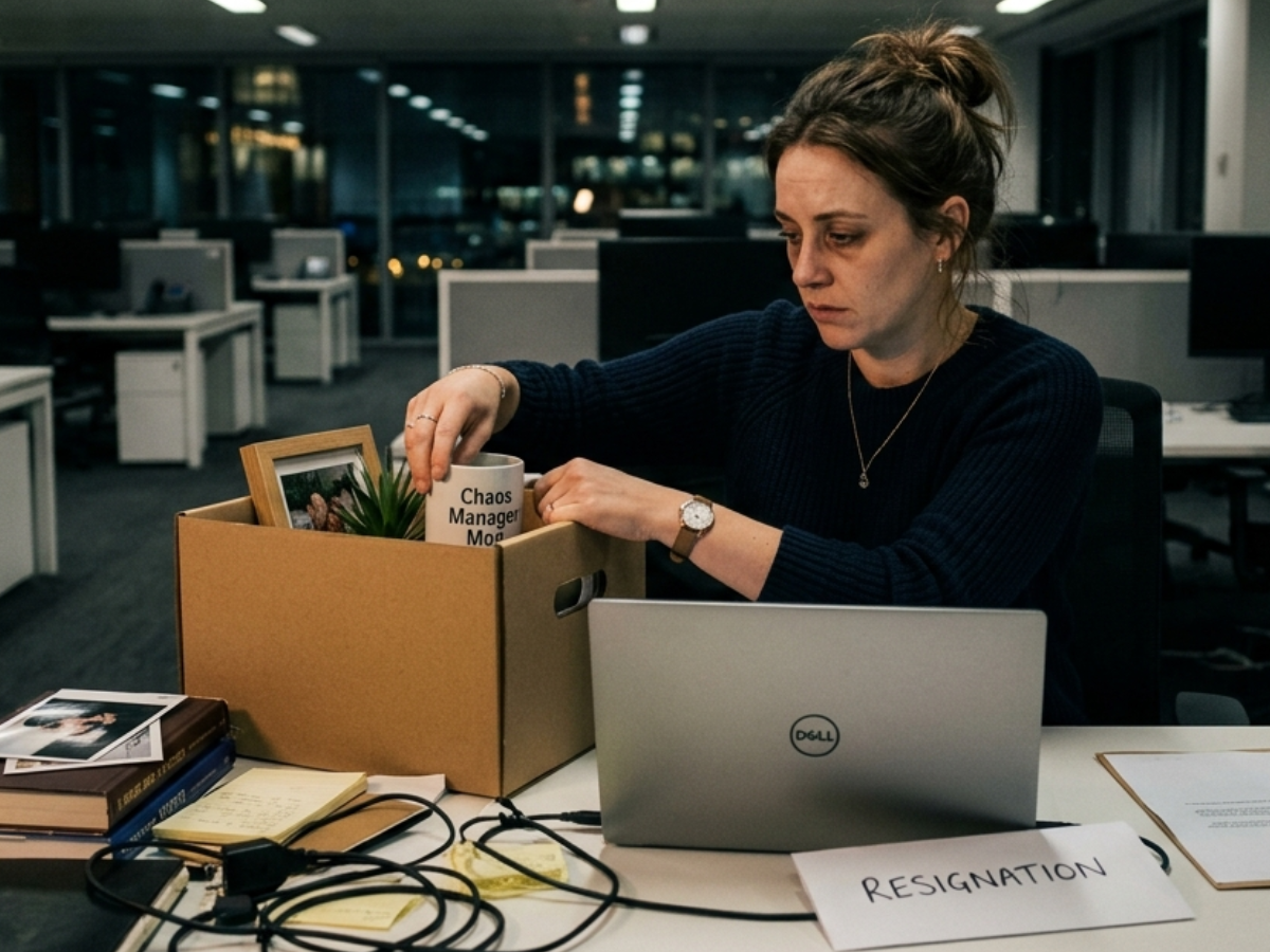 Employees are quitting without another offer, and workplace stress may ...
