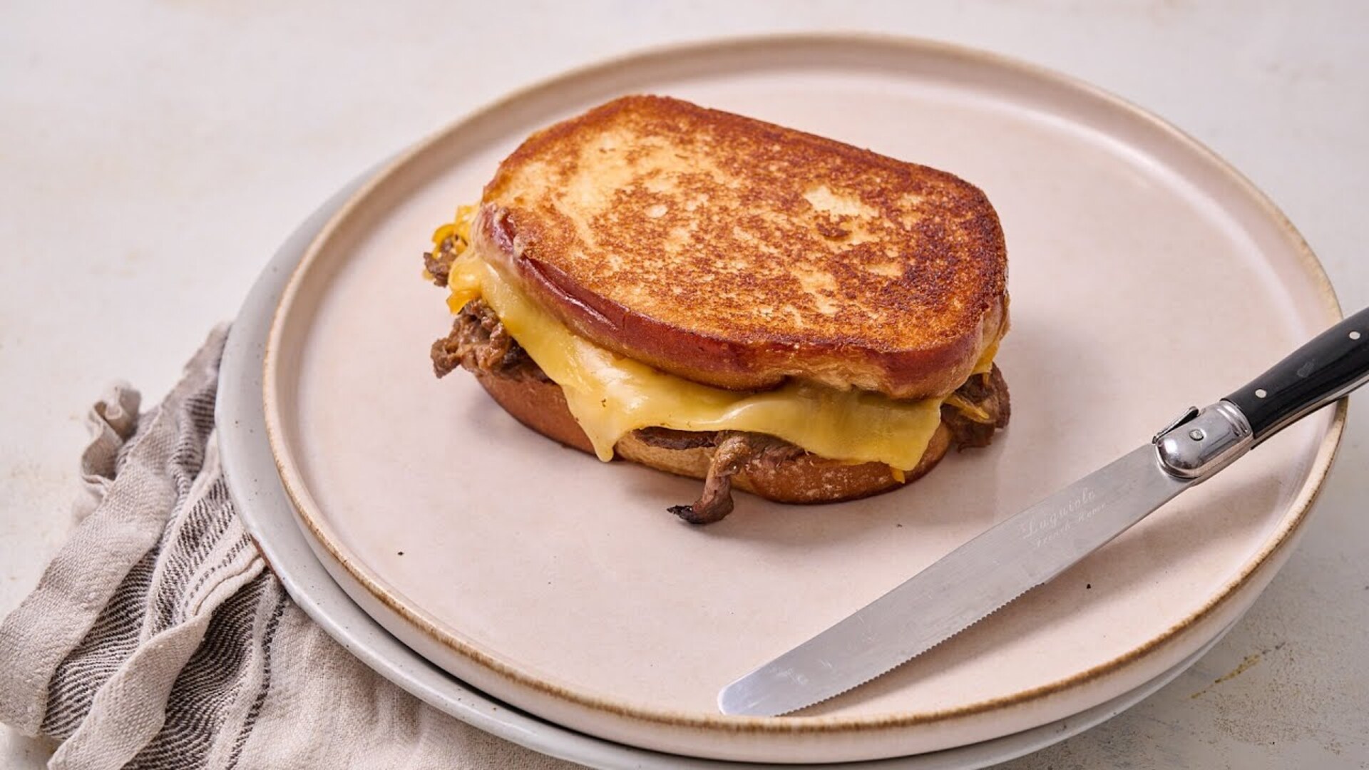 Korean-inspired beef bulgogi grilled cheese recipe