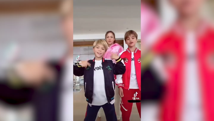 Watch: Shakira dances with her two sons