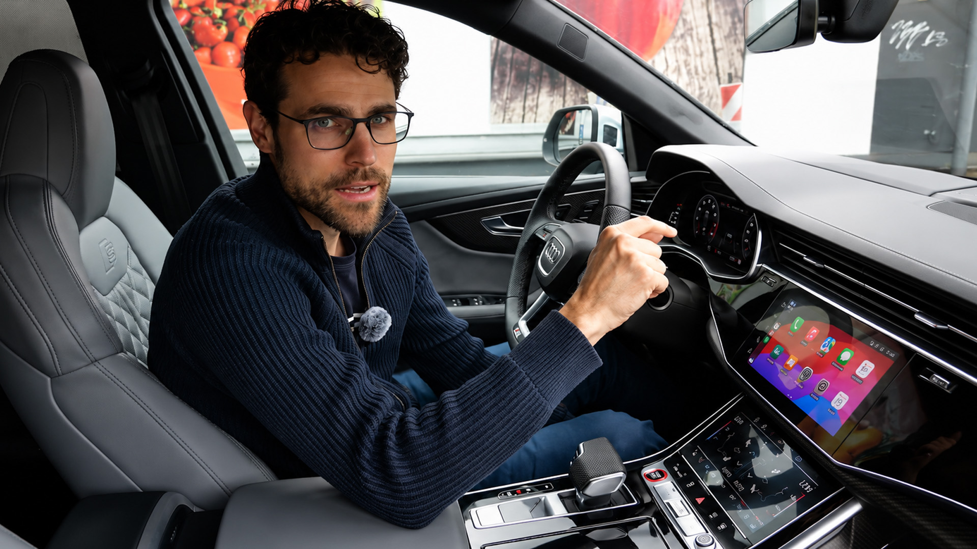 A look at the luxury cabin of the Audi SQ8 facelift from the driver’s seat