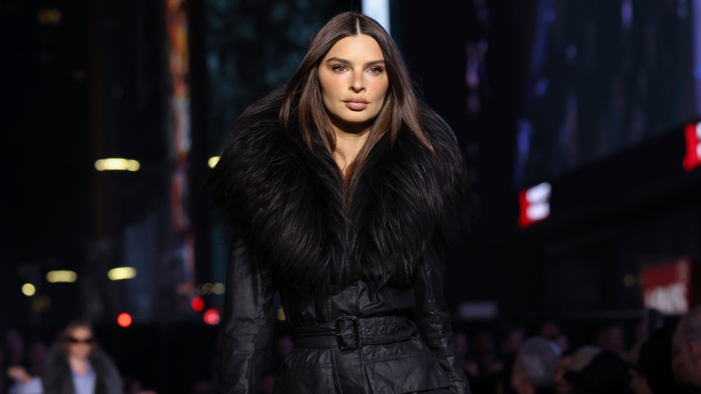 Emily Ratajkowski's super bold micro minidress is actually a Gucci coat