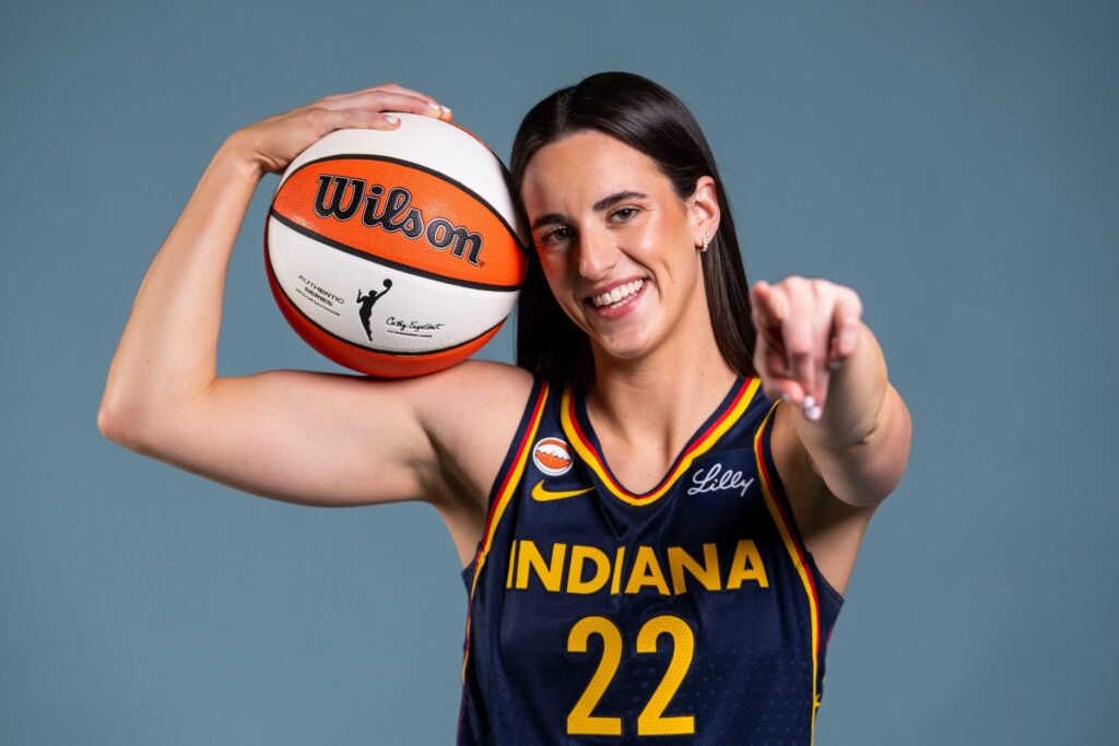 Watch: Caitlin Clark trolls with 'hell nah' reaction and Mutombo finger wag