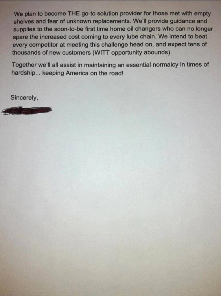 Leaked AutoZone memo warns of massive motor oil shortages as supply ...