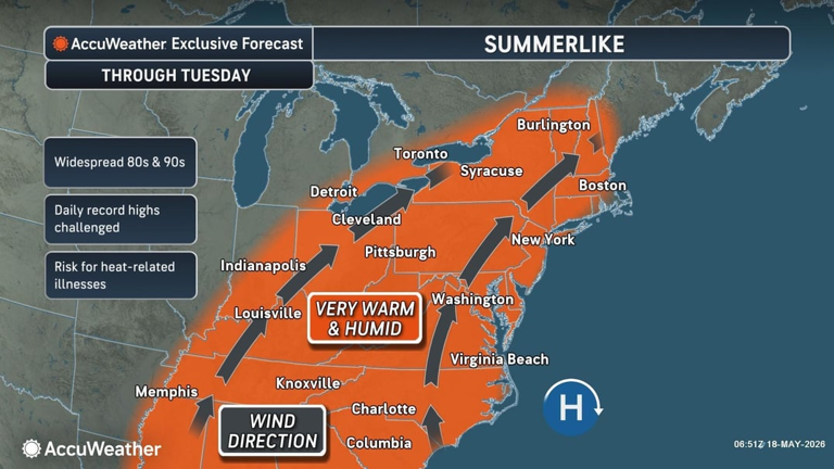 Are these hot temperatures normal for Washington DC in May?