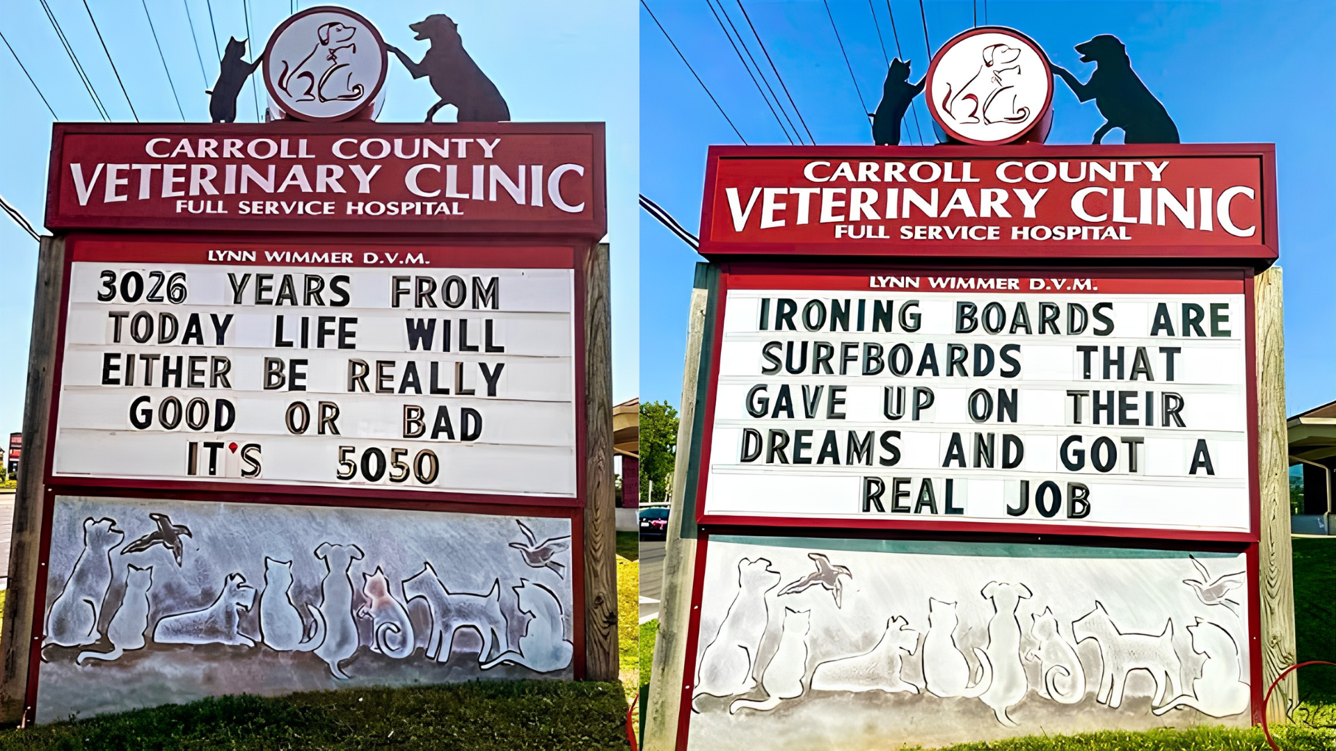 15 quirky signs veterinary staff have posted at their clinics