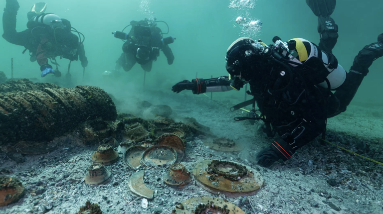 In Europe, an ancient Roman-era treasure discovered at the bottom of a ...