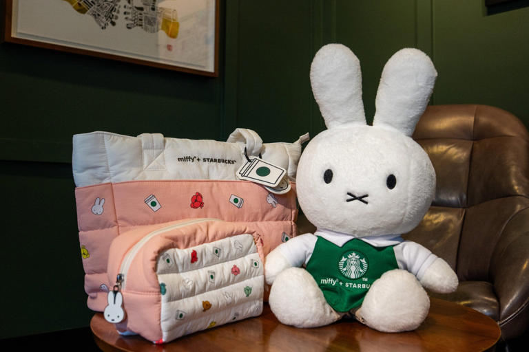 Miffy hops to Starbucks for new collection. See plush, mugs, bags