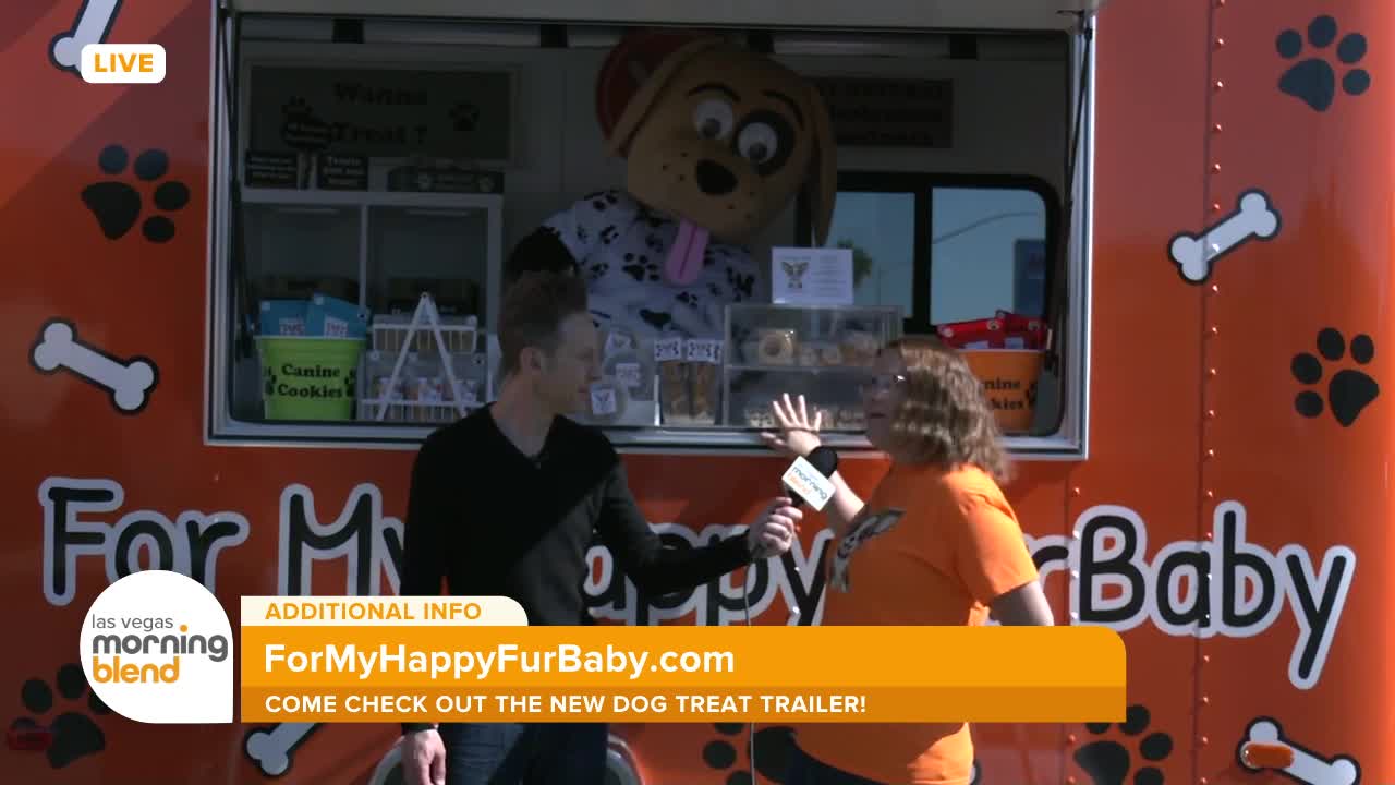 Local dog treat trailer brings handmade snacks for happy fur babies