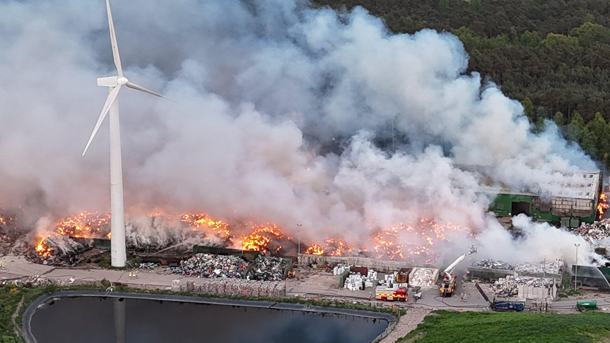 Firefighting at landfill site to continue 'for some time'