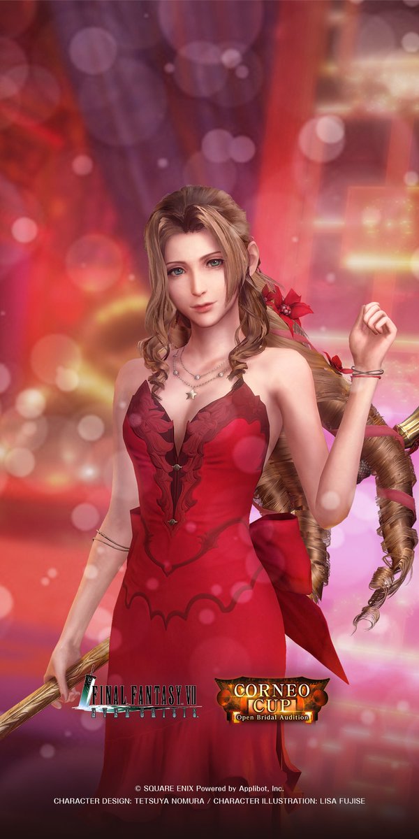 Aerith, Cloud, and Tifa wear dresses in official FFVII Ever Crisis ...