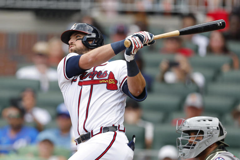 Austin Riley bats cleanup for game 1 in Miami