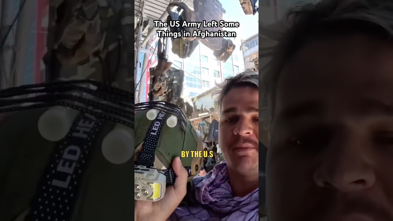 Discovering US military equipment in Afghanistan