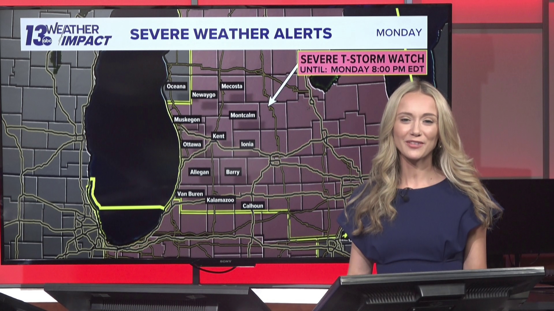 Severe thunderstorm watch issued for much of West Michigan