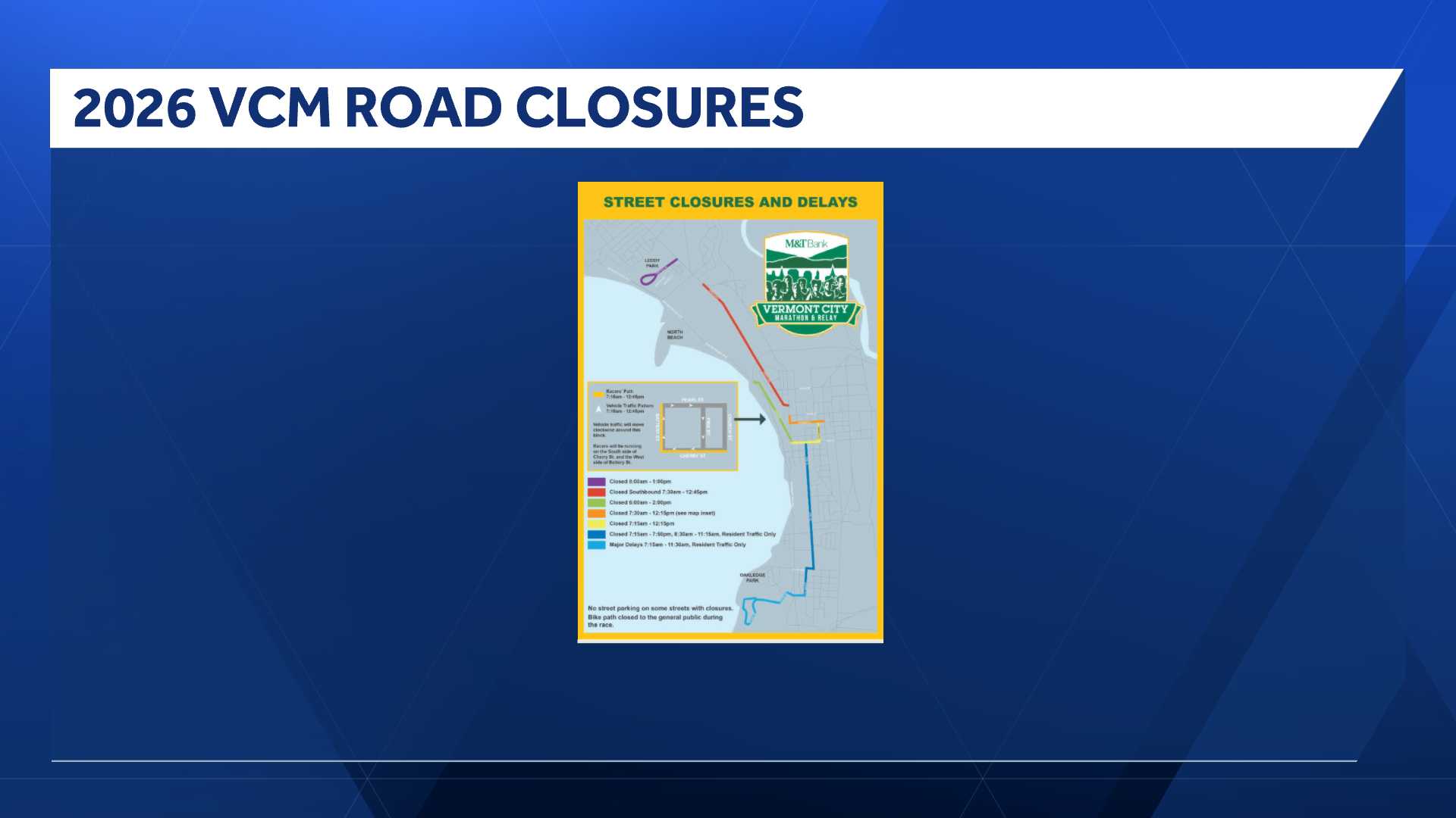 Vermont City Marathon road closures: Avoid these areas on race day
