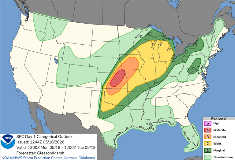 Plains, Midwest brace for severe weather as storms, tornadoes possible