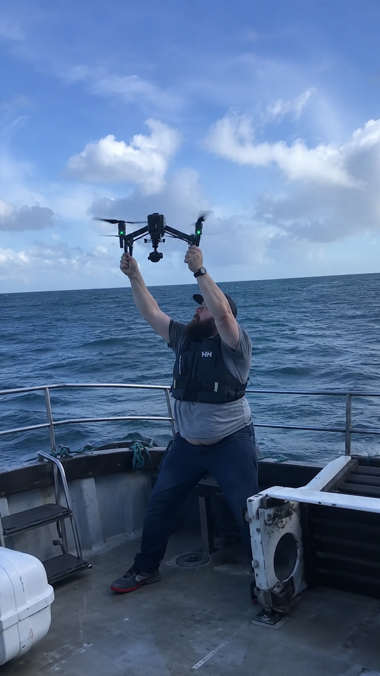Drone loses control right before touchdown