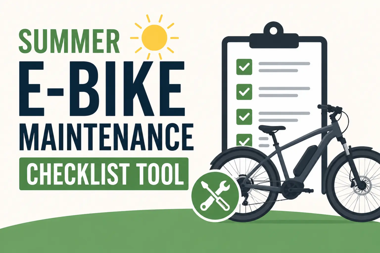 Summer e-bike maintenance checklist tool
