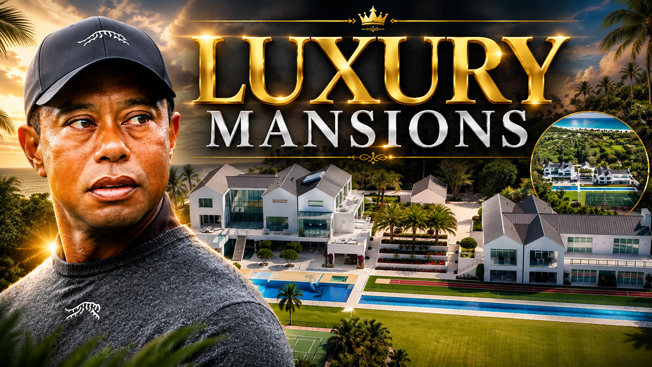 Inside the wildest mansions owned by golf stars ft. Tiger Woods ...