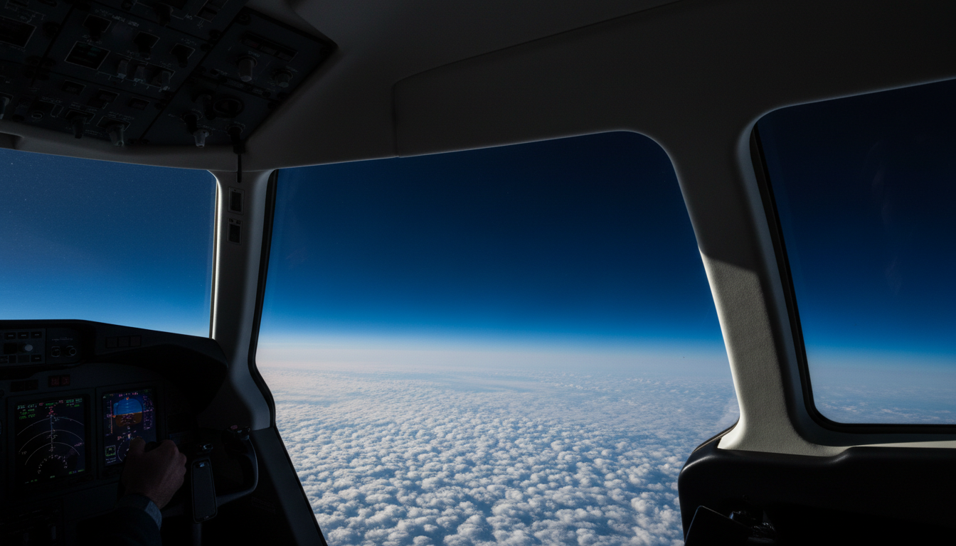 Beyond the clouds: A private jet pilot’s view of Earth’s curvature at ...
