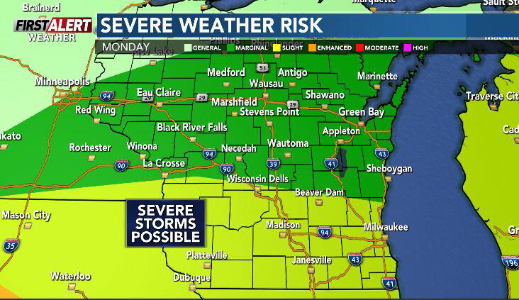 First Alert Weather - a few strong storms possible late Monday night