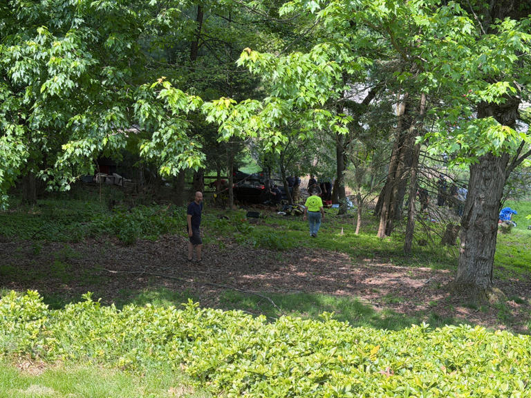 Person injured after vehicle rolls onto its roof in Hampton Township