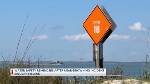 Water safety reminders after near-drowning incident on Sullivans Island