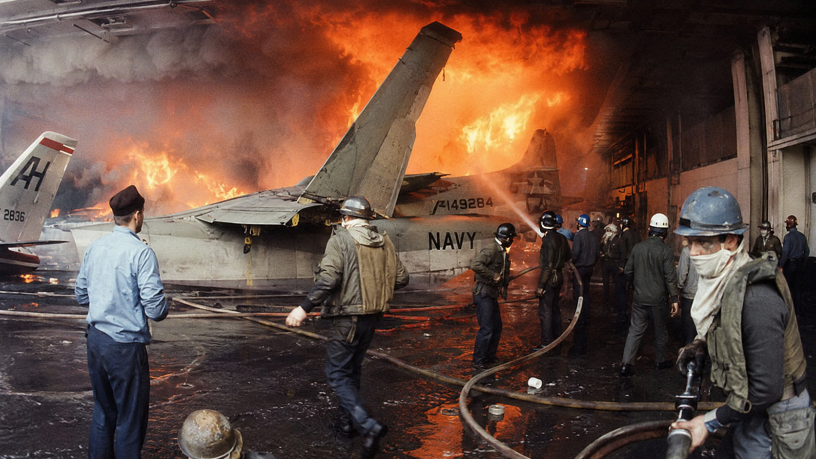 The carrier fire so bad it nearly destroyed USS Oriskany from within