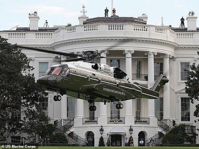 Trump's latest White House renovation as new Marine One helicopter ...
