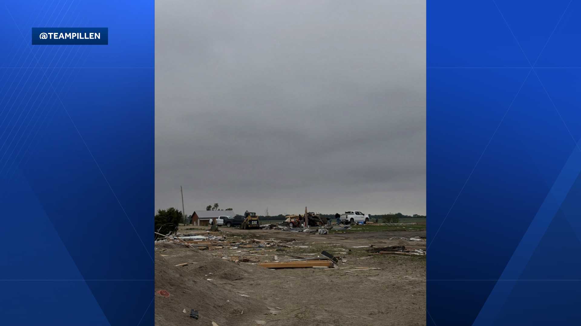 Photos: Nebraska Gov. Jim Pillen shares scenes of tornado damage after ...