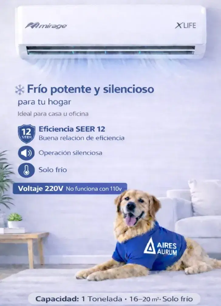 ¿Qué minisplit es bueno, bonito y barato? Mirage tiene uno en Mercado ...